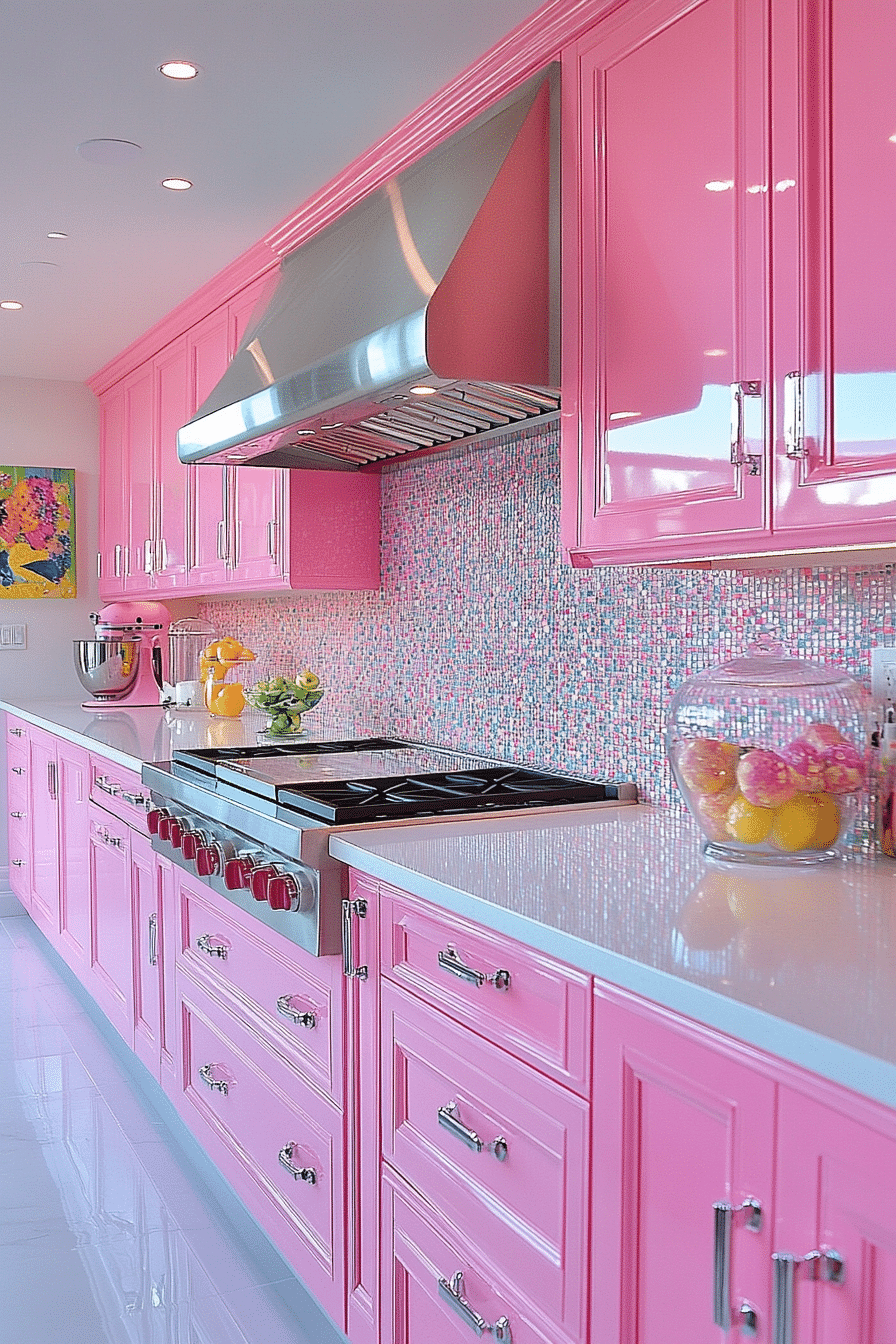 19 Pink Kitchen Cabinets to Add a Touch of Sweetness and Style to Your ...