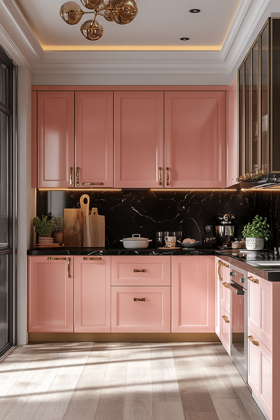 19 Pink Kitchen Cabinets to Add a Touch of Sweetness and Style to Your ...