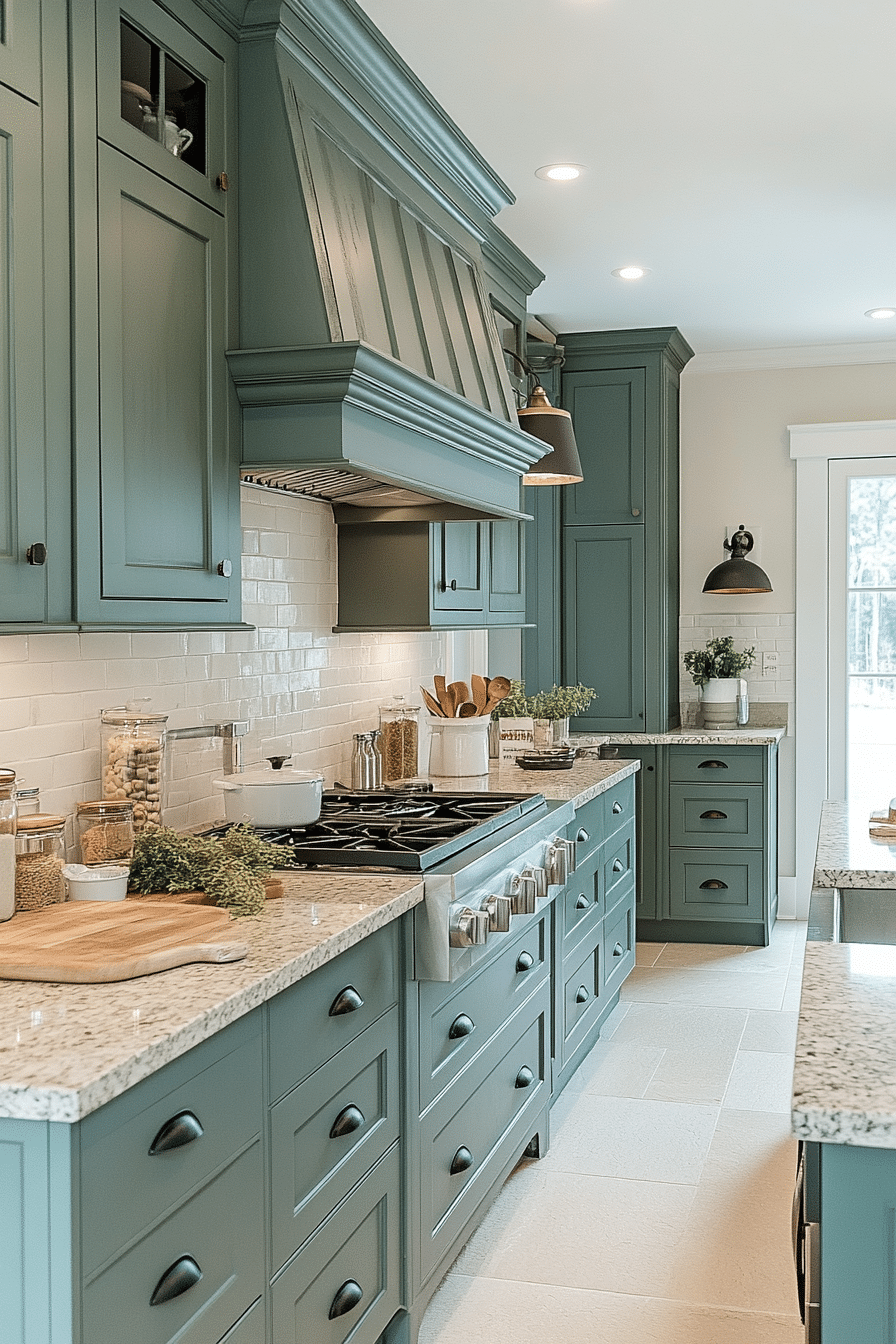 19 Emerald Green Kitchen Cabinets to Elevate Your Kitchen with a Touch ...
