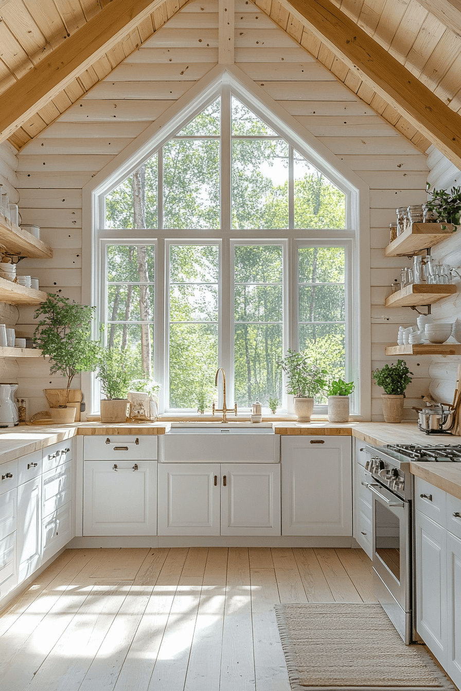 29 Log Home Kitchens to Enhance Your Home with Cozy Cabin Vibes - My ...
