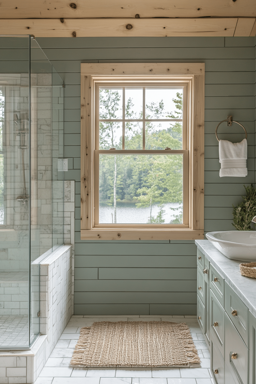 29 Little Cabin Bathroom Designs to Enhance Your Bathroom with Cozy ...