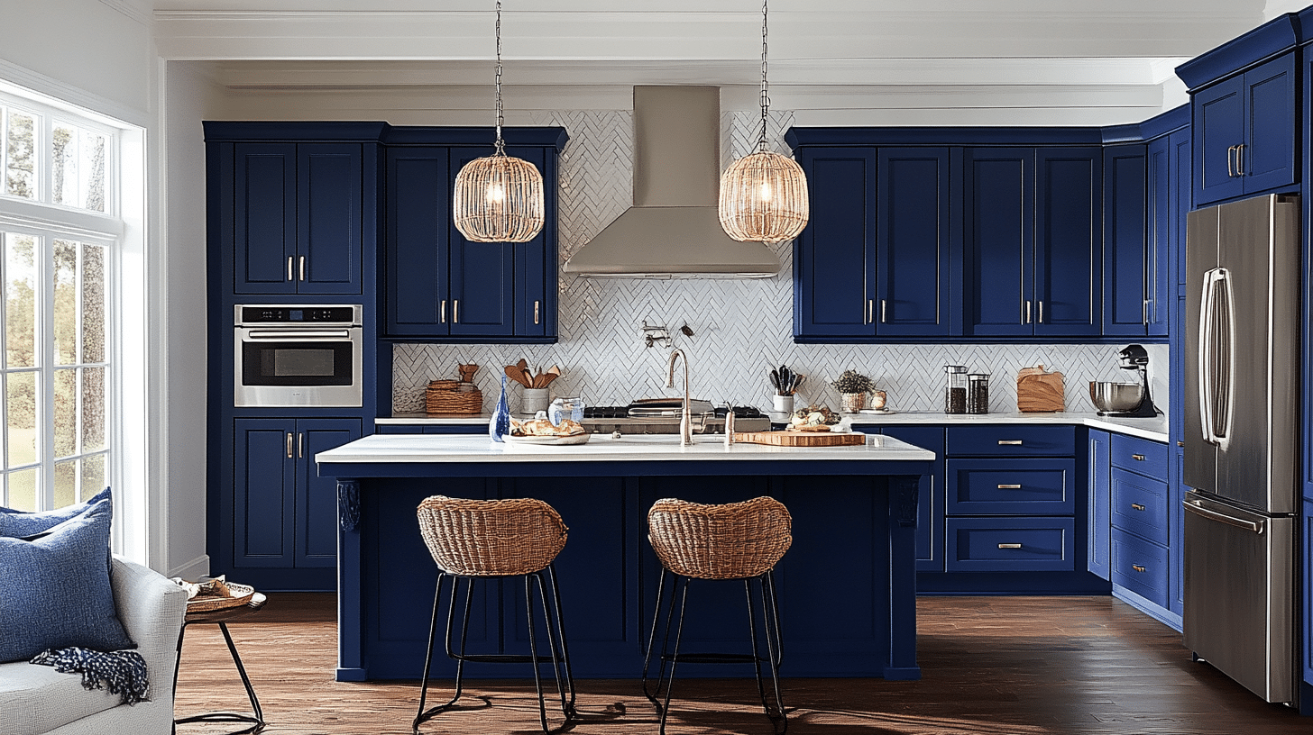 19 Blue Kitchen Cabinets to Make Your Kitchen Feel Fresh and Trendy ...