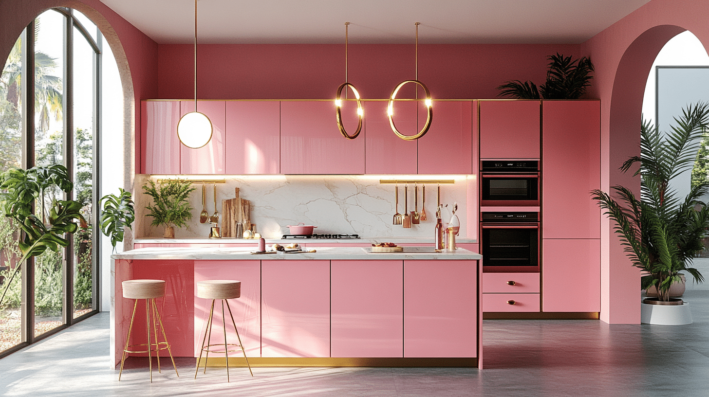 19 Pink Kitchen Cabinets to Add a Touch of Sweetness and Style to Your ...