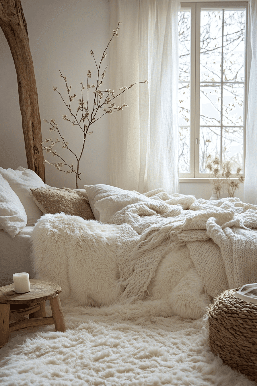 29 White Aesthetic Bedroom Ideas That Radiate Calm and Comfort - My ...