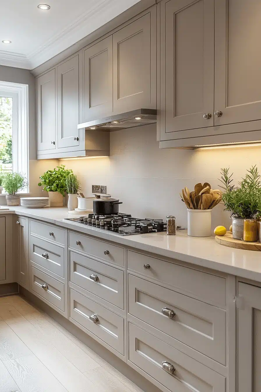 29 Greige Kitchen Cabinets Inspirations to Elevate Your Kitchen with ...