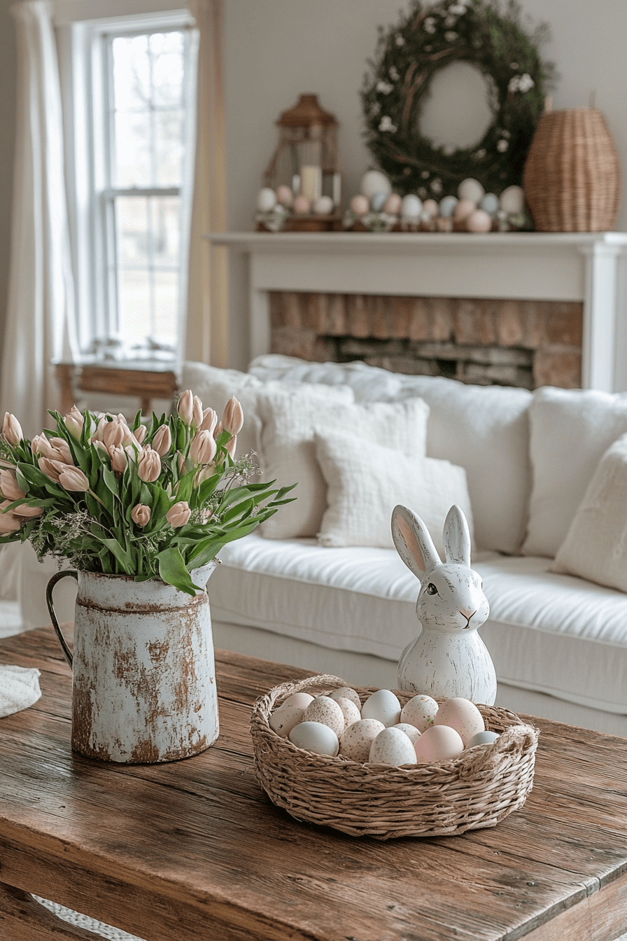 29 Easter Living Room Decor Ideas to Spark Holiday Happiness - My ...