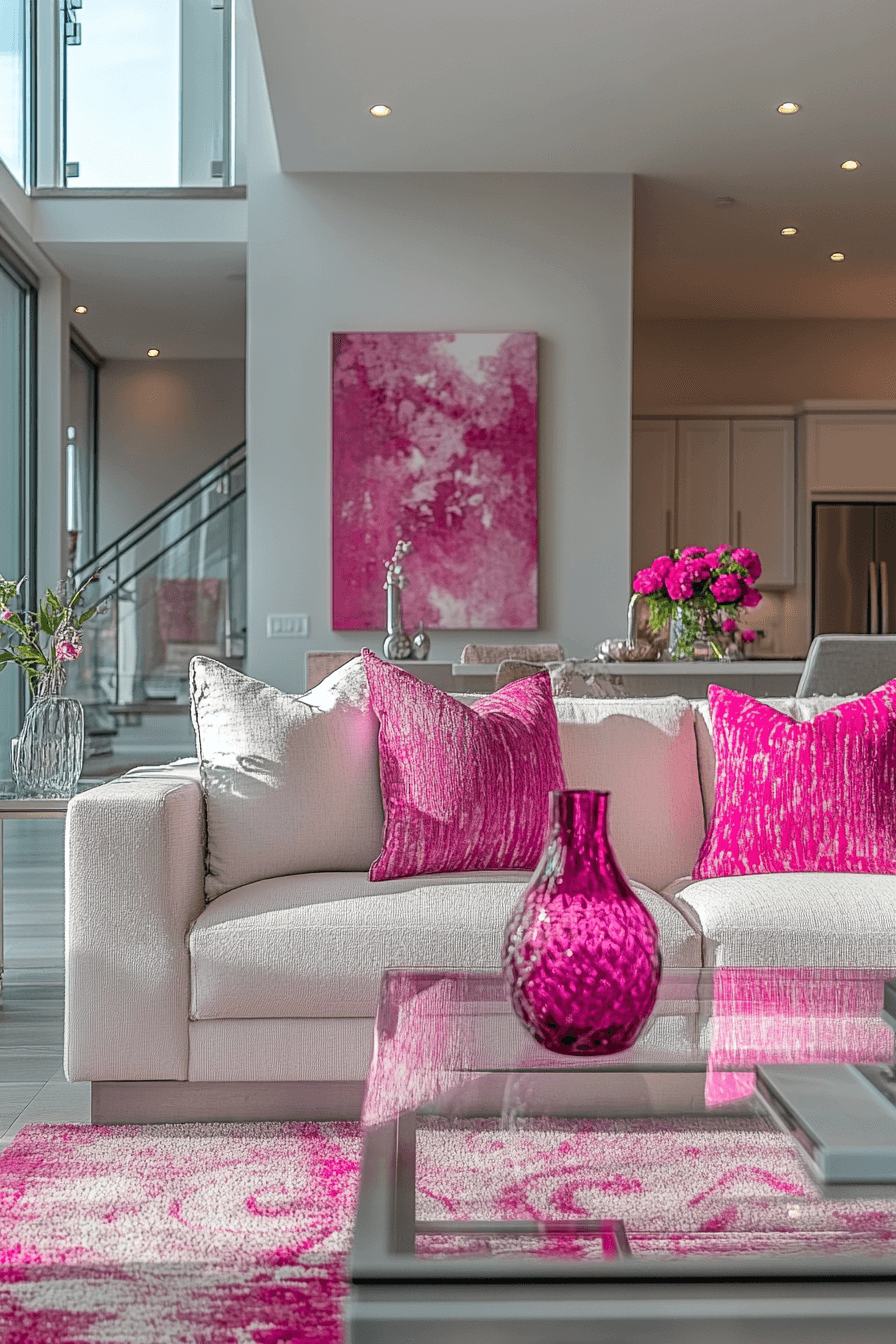 29 Pink Living Room Ideas That Make a Bold Yet Beautiful Statement - My ...
