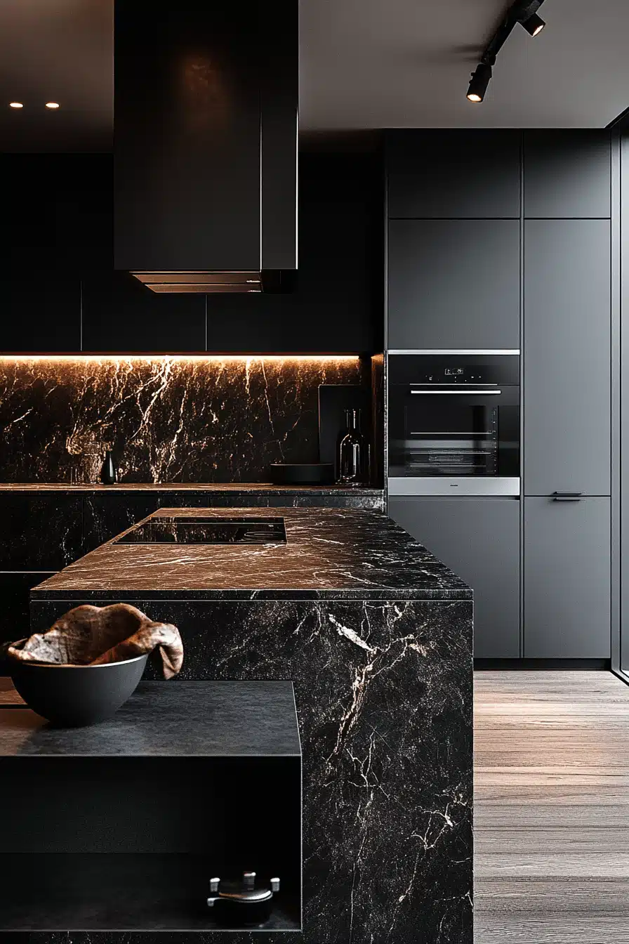 29 Moody Kitchen Ideas to Add Drama and Style to Your Cooking Space ...