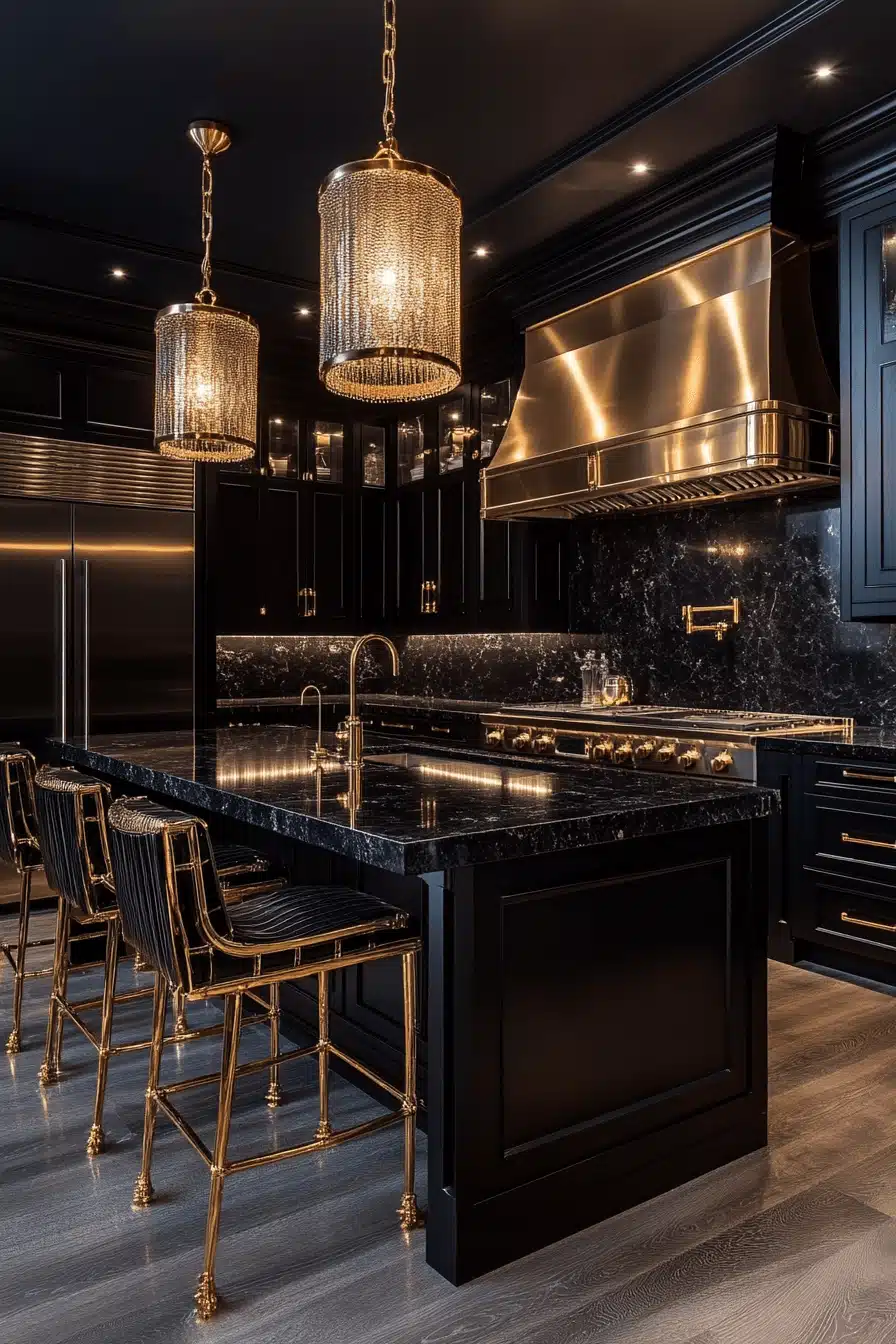29 Moody Kitchen Ideas to Add Drama and Style to Your Cooking Space ...