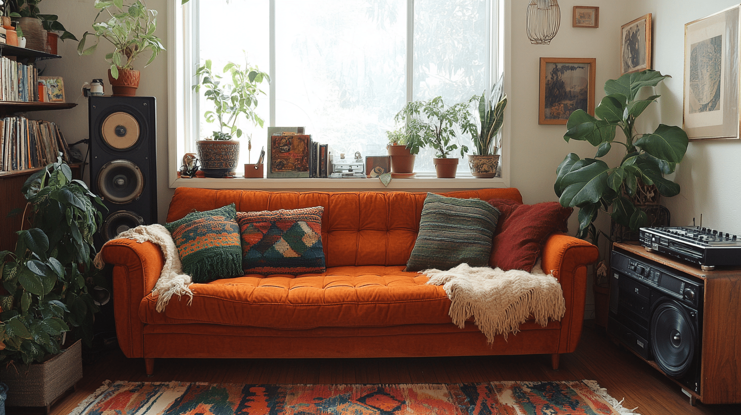 29 Retro Living Rooms Ideas to Make a Statement with Bold Colors and ...