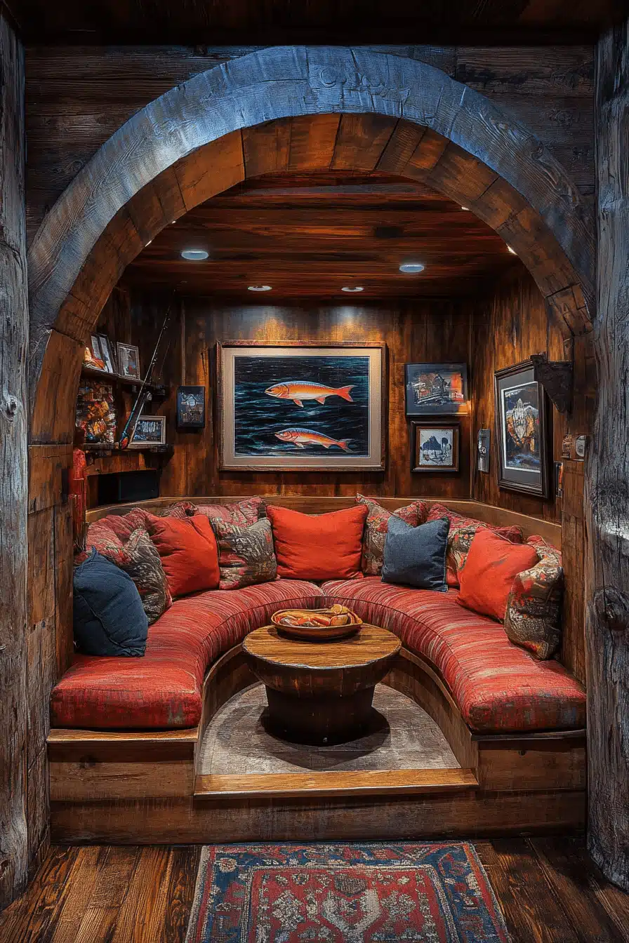 29 Old Cabin Interior Living Room Themes That Celebrate Natural Living ...