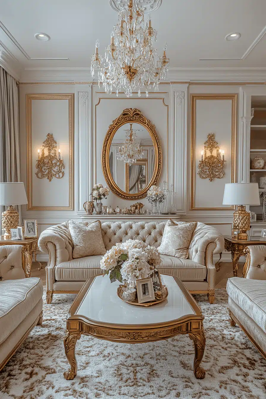 29 French Provincial Living Room Designs That Radiate Timeless Beauty ...