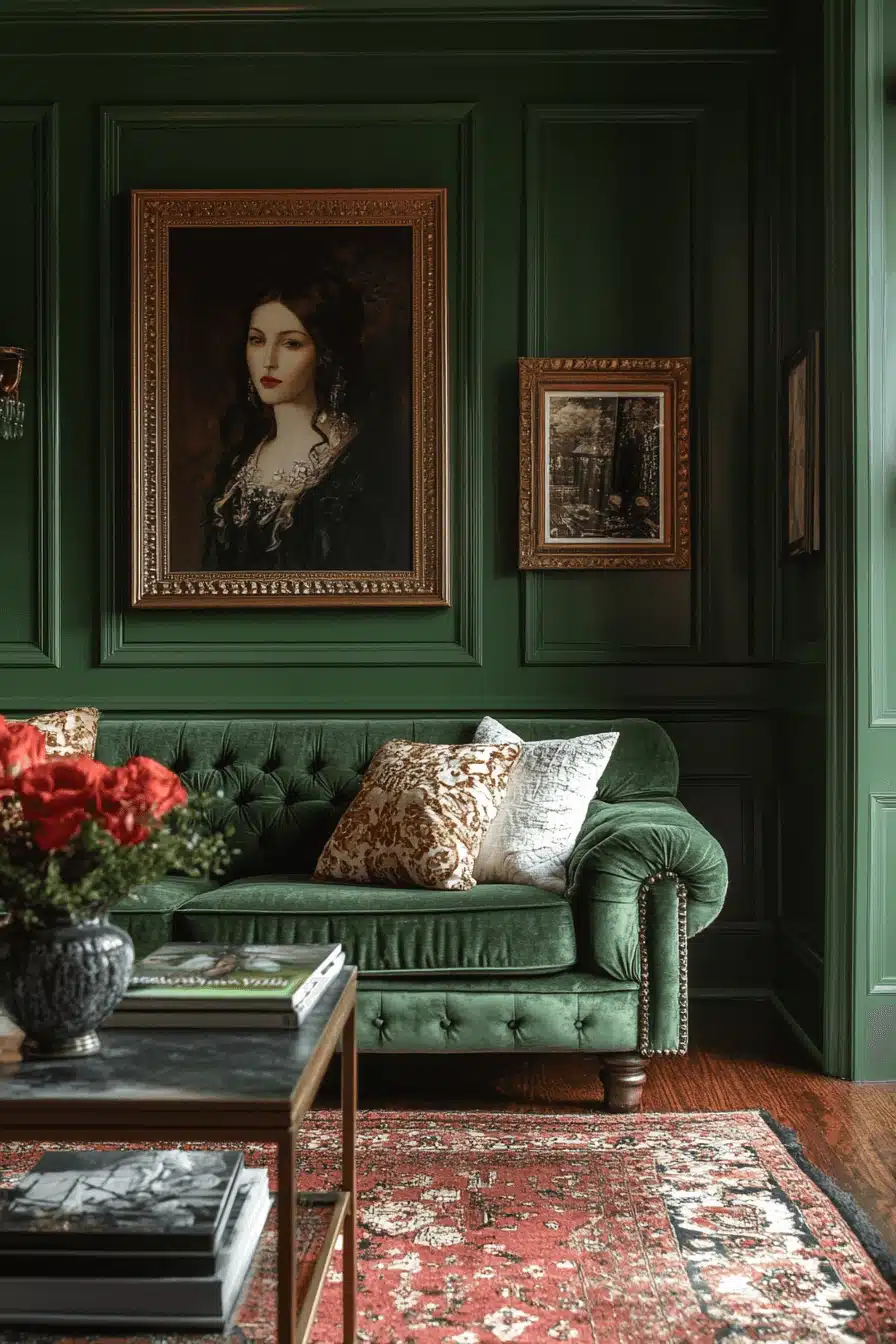29 Green Living Room Decor Updates That Instantly Refresh Your Mood ...