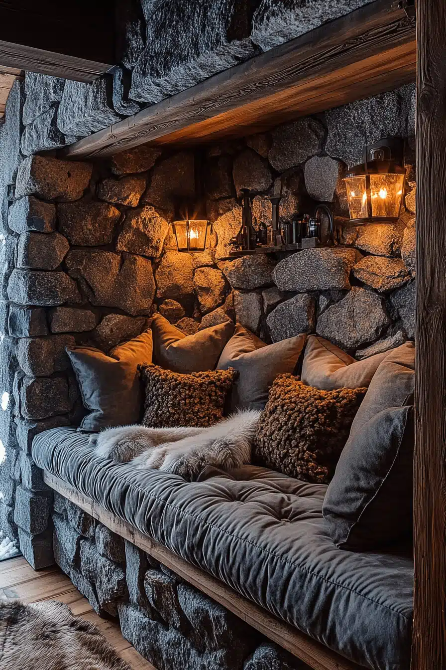 29 Old Cabin Interior Living Room Themes That Celebrate Natural Living ...