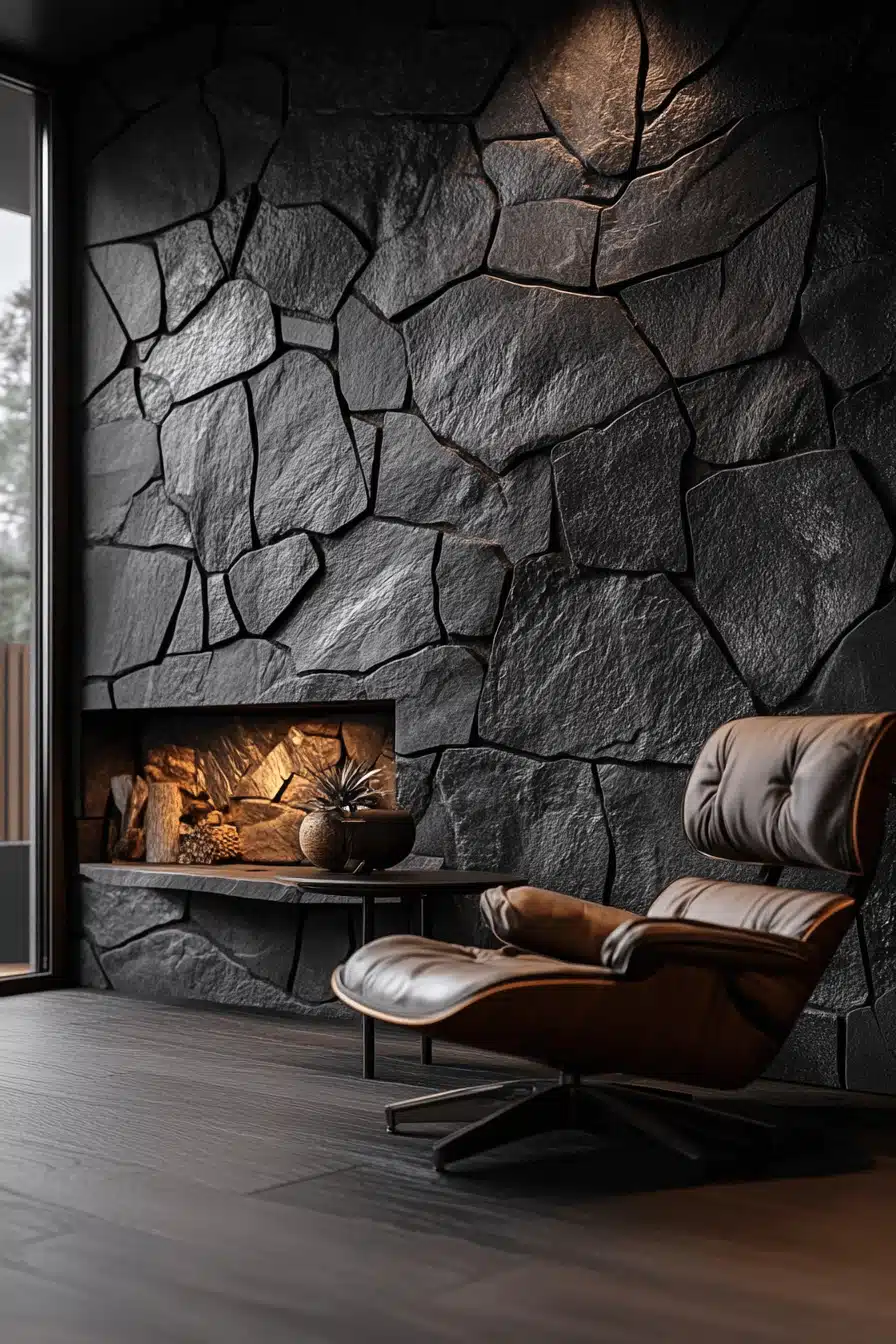 29 Stone Wall Interior Concepts That Make a Striking Impression - My ...