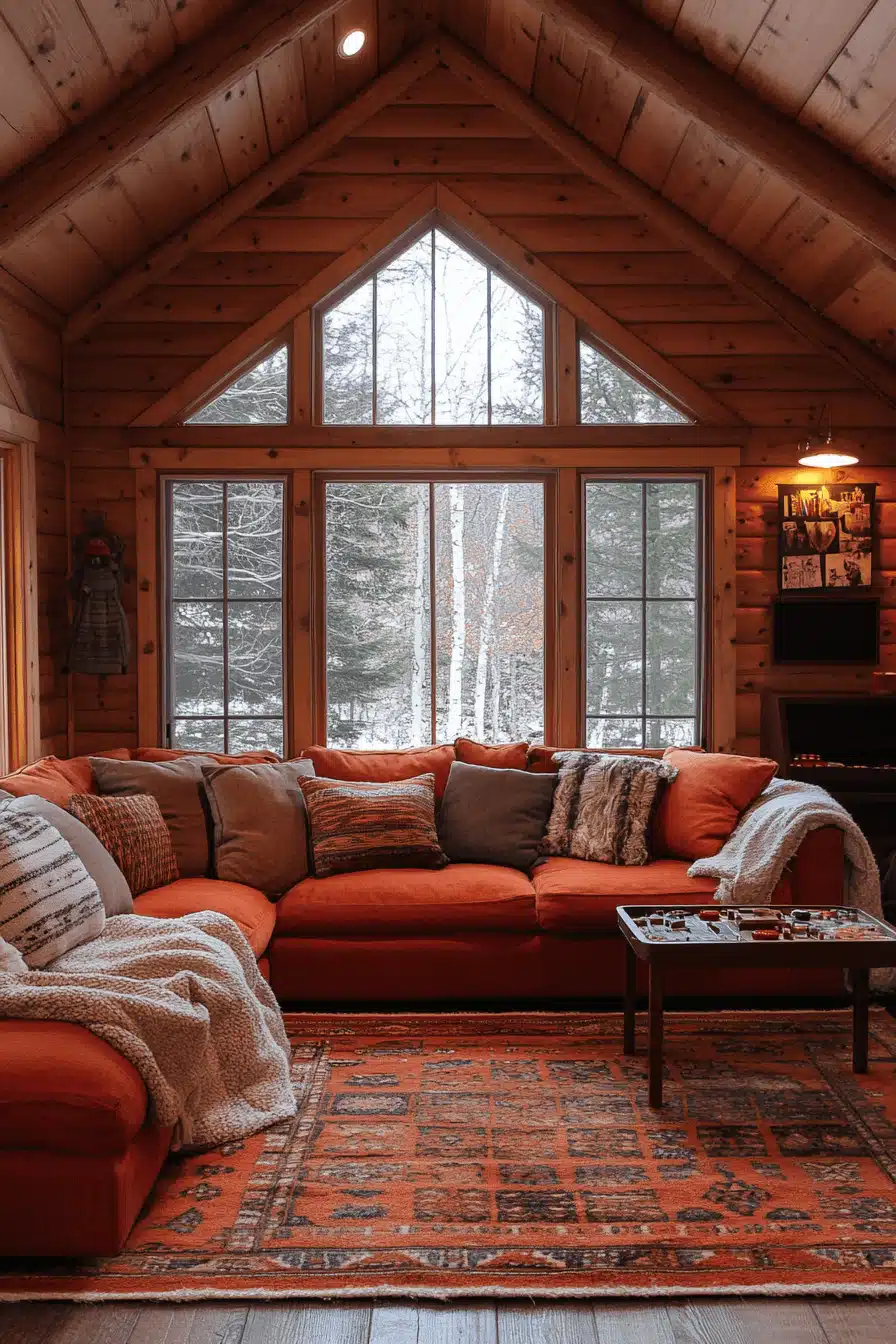 29 Cabin Living Room Concepts to Make Every Day Feel Like a Getaway ...