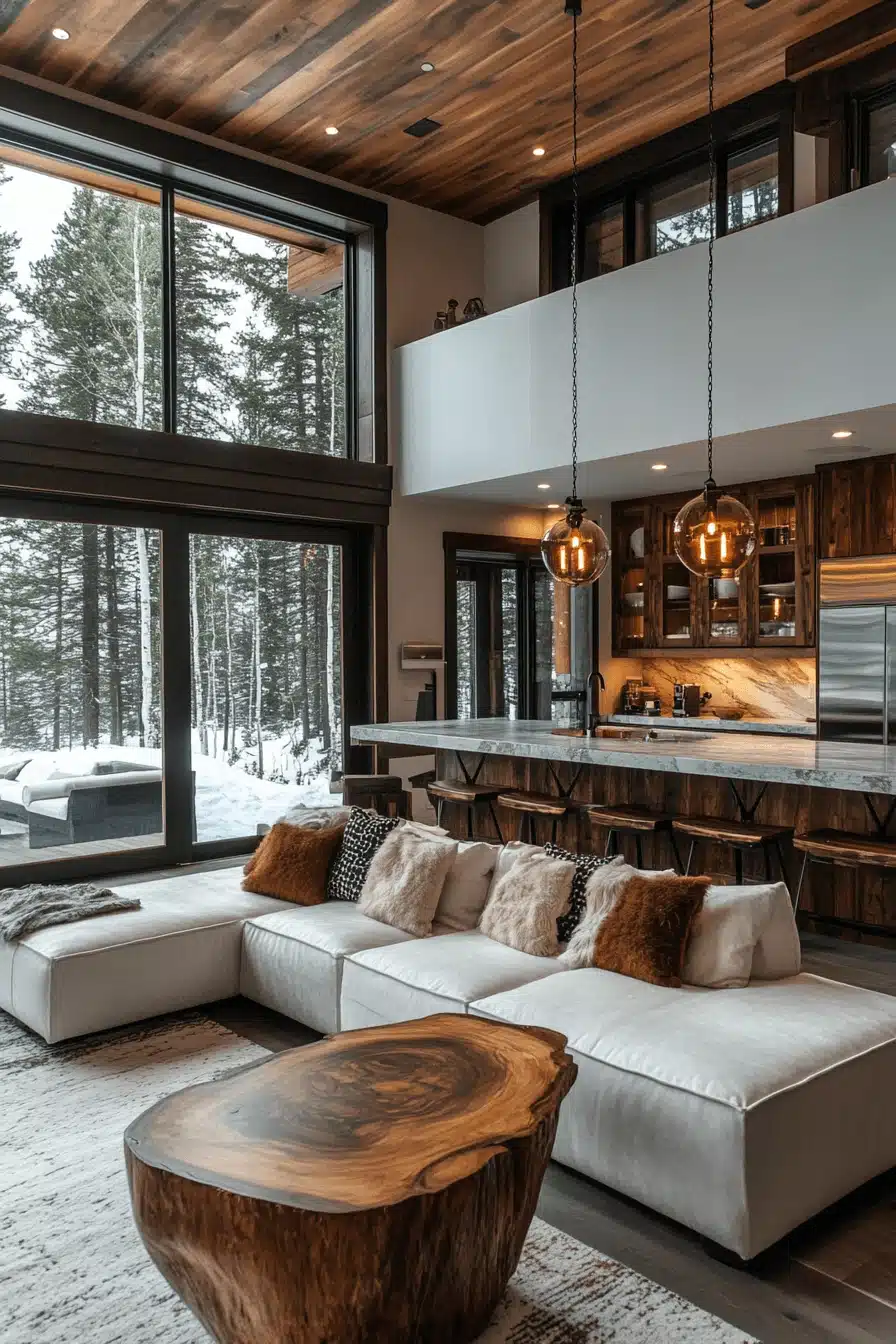 29 Cabin Living Room Concepts to Make Every Day Feel Like a Getaway ...