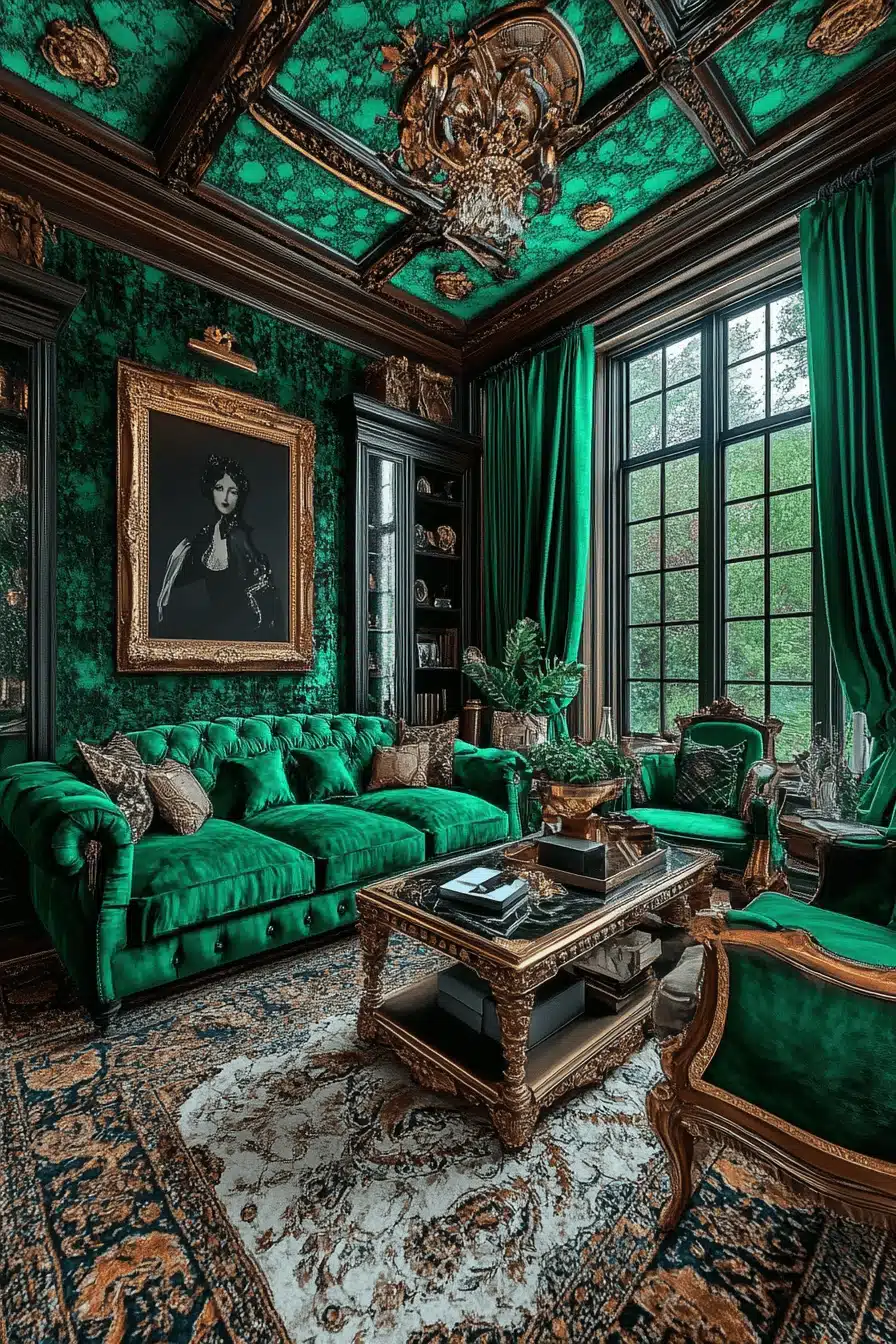 29 Green Living Room Decor Updates That Instantly Refresh Your Mood ...