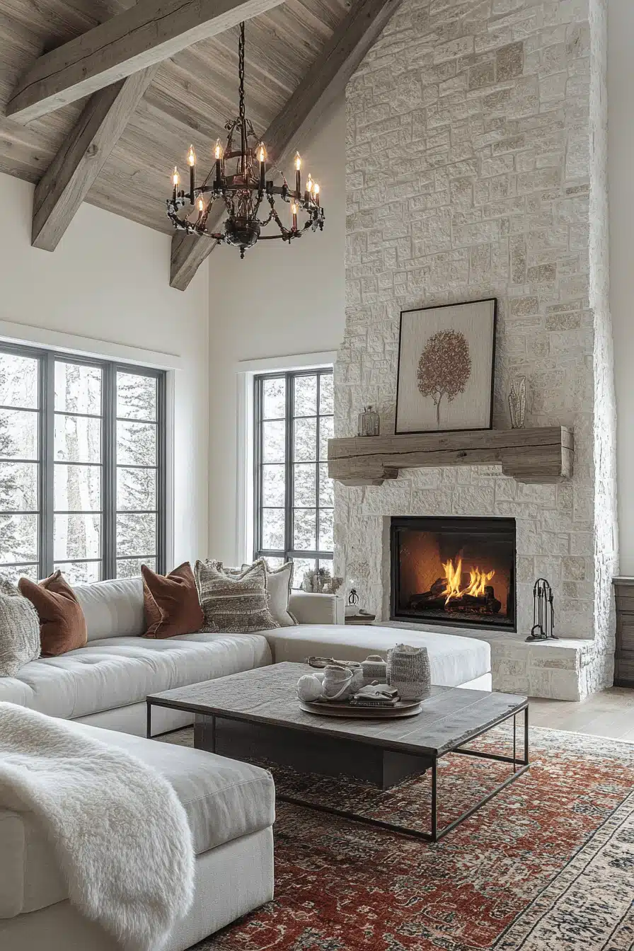 29 Cabin Living Room Concepts to Make Every Day Feel Like a Getaway ...