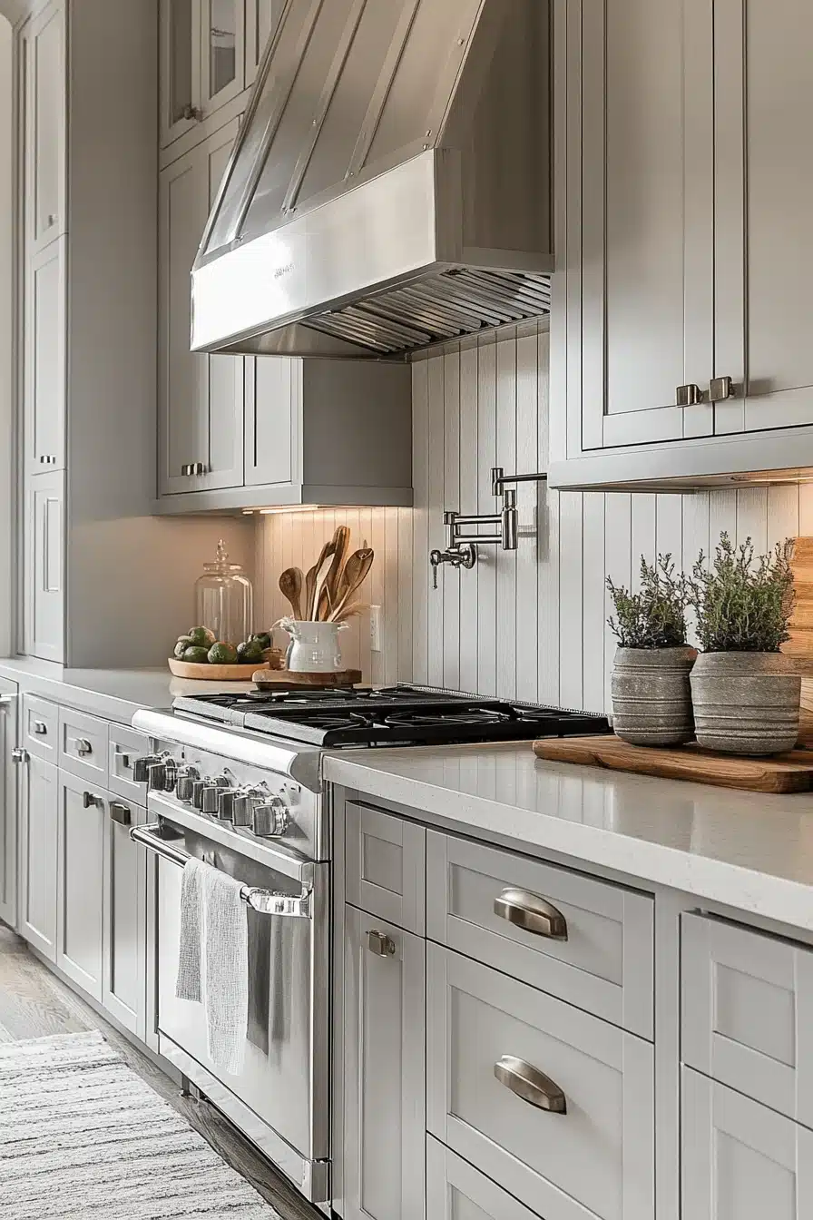 29 Grey Kitchen Cabinets That Prove Neutral Can Be Full of Personality - My Elegant Home