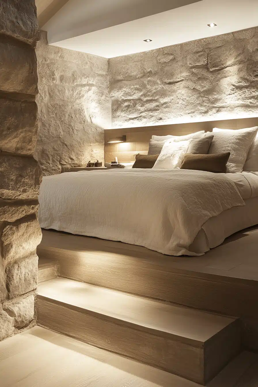 29 Stone Wall Bedroom Vibes to Cozy Up Your Nights - My Elegant Home