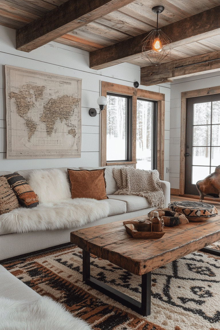 29 Cabin Living Room Concepts to Make Every Day Feel Like a Getaway ...