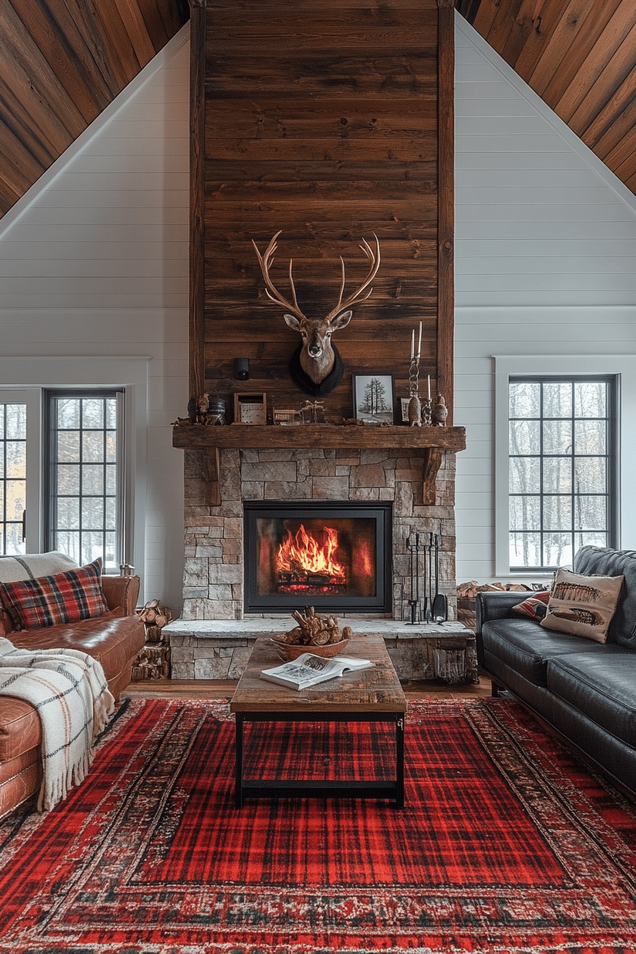 29 Cabin Living Room Concepts to Make Every Day Feel Like a Getaway ...