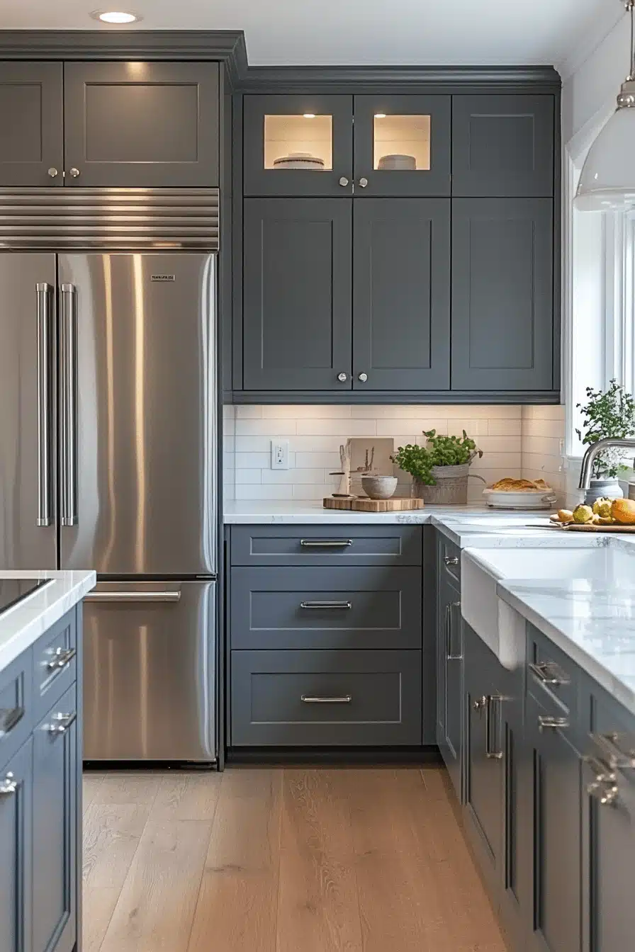 29 Farmhouse Kitchen Cabinets That Combine Function with Familiarity ...