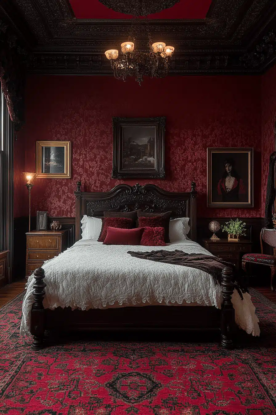 29 Dark Victorian Bedroom Concepts for a Stunning Statement Space - My ...
