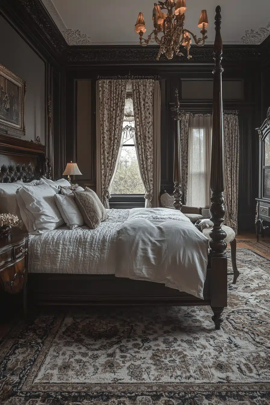 29 Dark Victorian Bedroom Concepts for a Stunning Statement Space - My ...