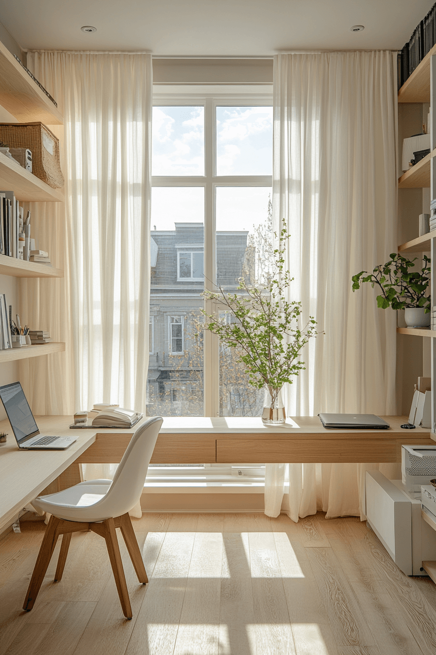 29 Japandi Home Office Touches That Encourage Mindful Work - My Elegant ...