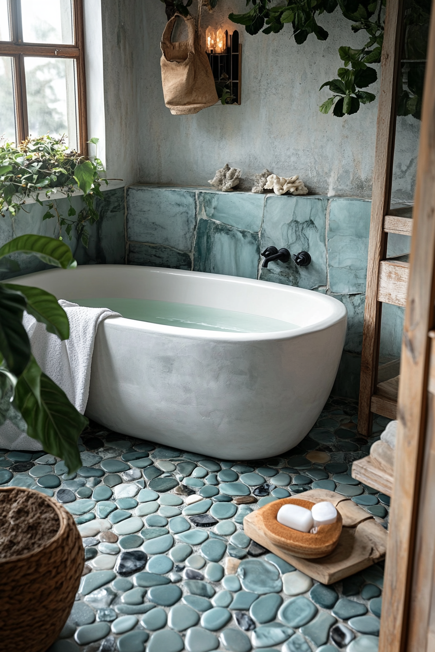 29 Coastal Bathroom Shower Ideas That Channel Beachside Bliss - My ...