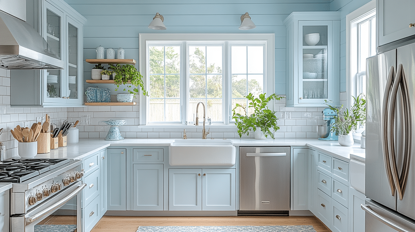 29 Coastal Cottage Kitchen Inspirations for a Beachy Vibe - My Elegant Home