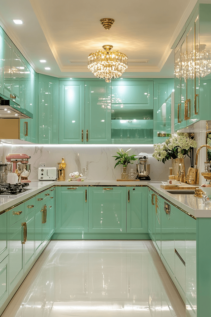 29 Mint Green Kitchen Cabinets That Add a Fresh Pop of Color - My ...