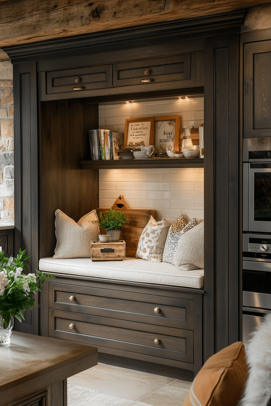 29 Dark Walnut Kitchen Cabinets for a High-End Natural Finish - My ...