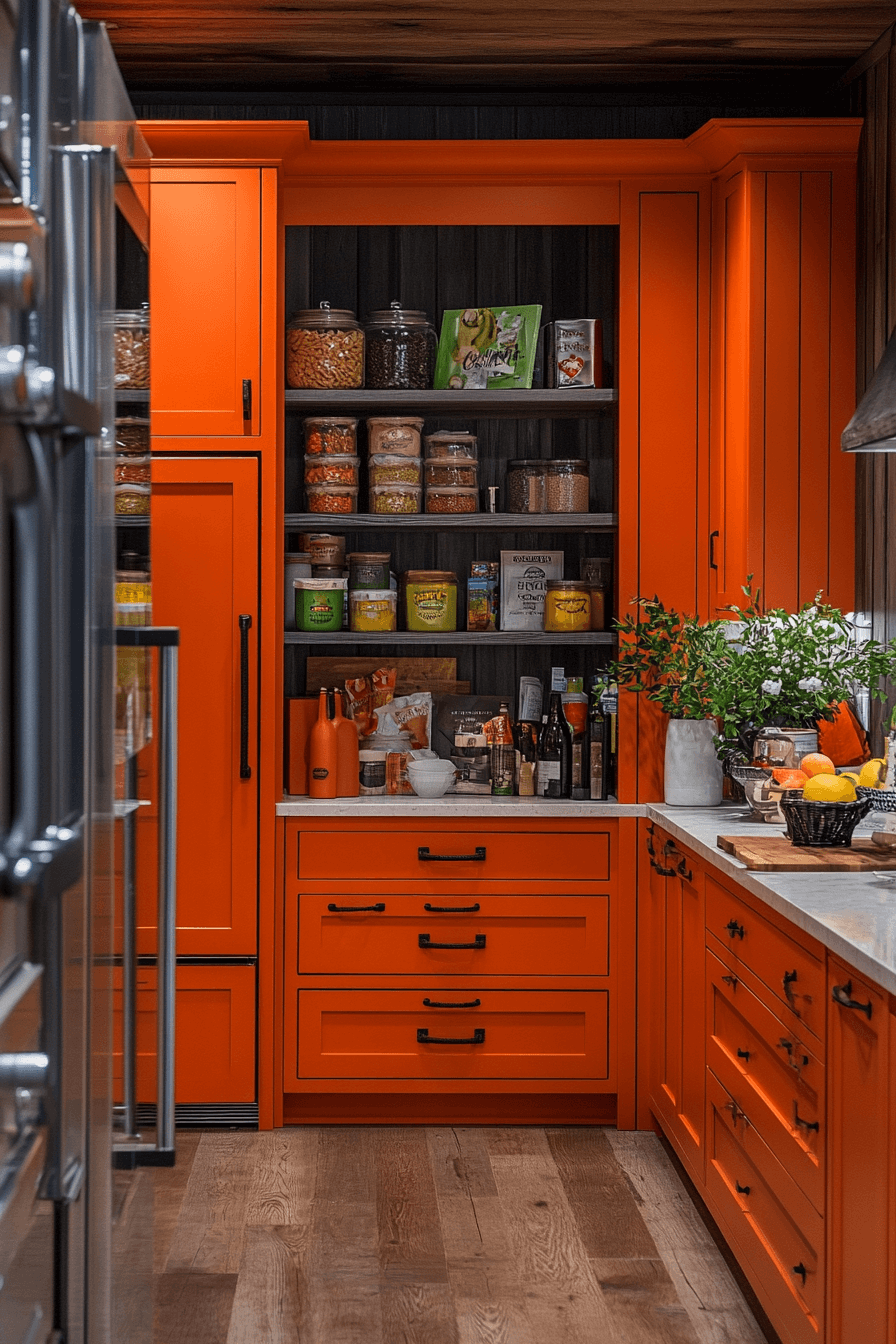 29 Orange Kitchen Cabinets for a Cheery Culinary Retreat - My Elegant Home