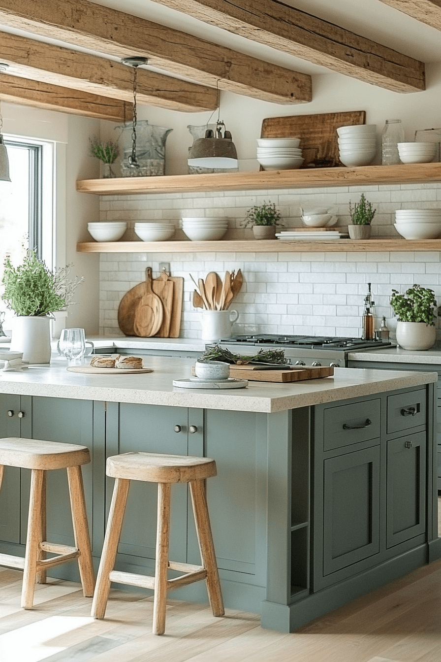 29 Pewter Green Kitchen Cabinets That Offer the Perfect Neutral with ...