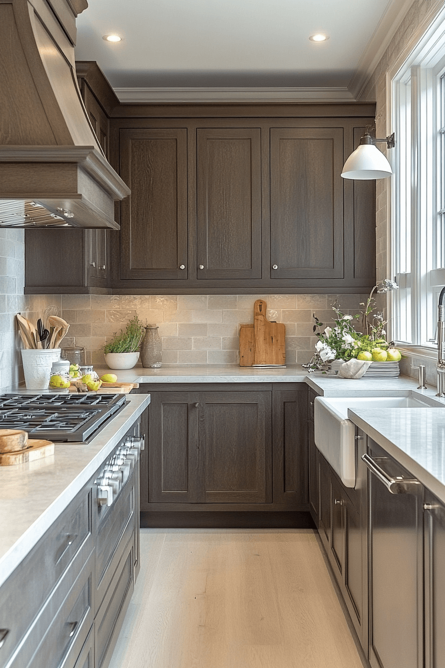 29 Dark Taupe Kitchen Cabinets That Balance Comfort and Class - My ...