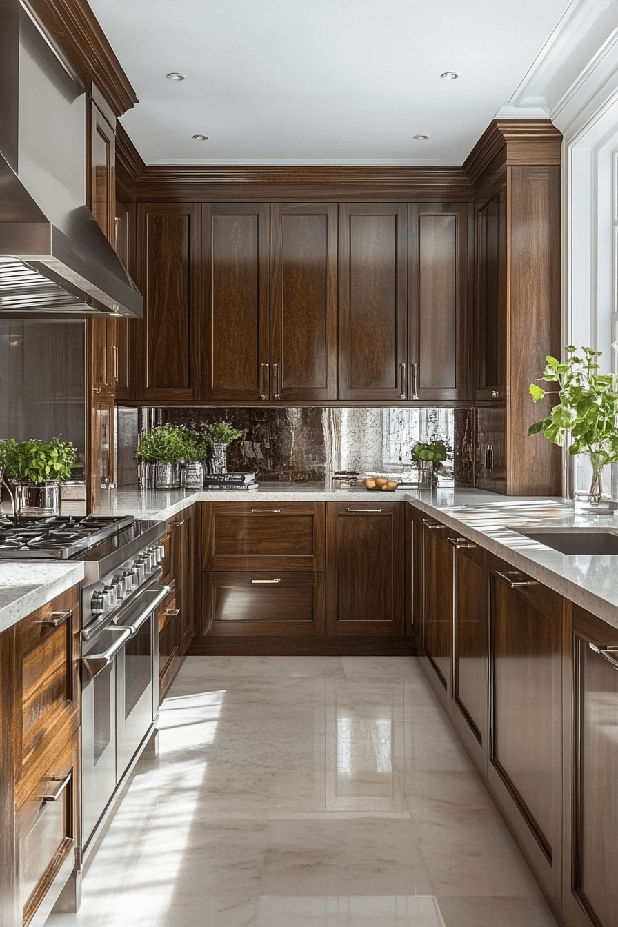 29 Dark Walnut Kitchen Cabinets for a High-End Natural Finish - My ...