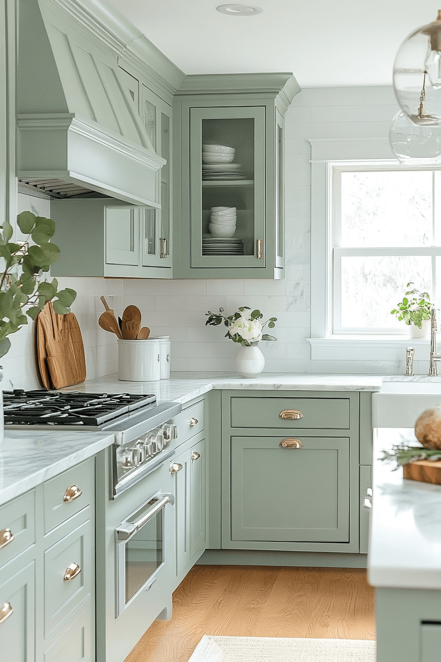 29 Mint Green Kitchen Cabinets That Add a Fresh Pop of Color - My ...