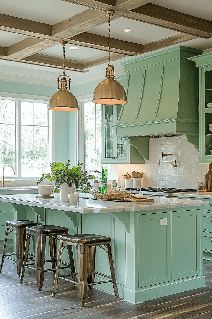 29 Mint Green Kitchen Cabinets That Add a Fresh Pop of Color - My ...