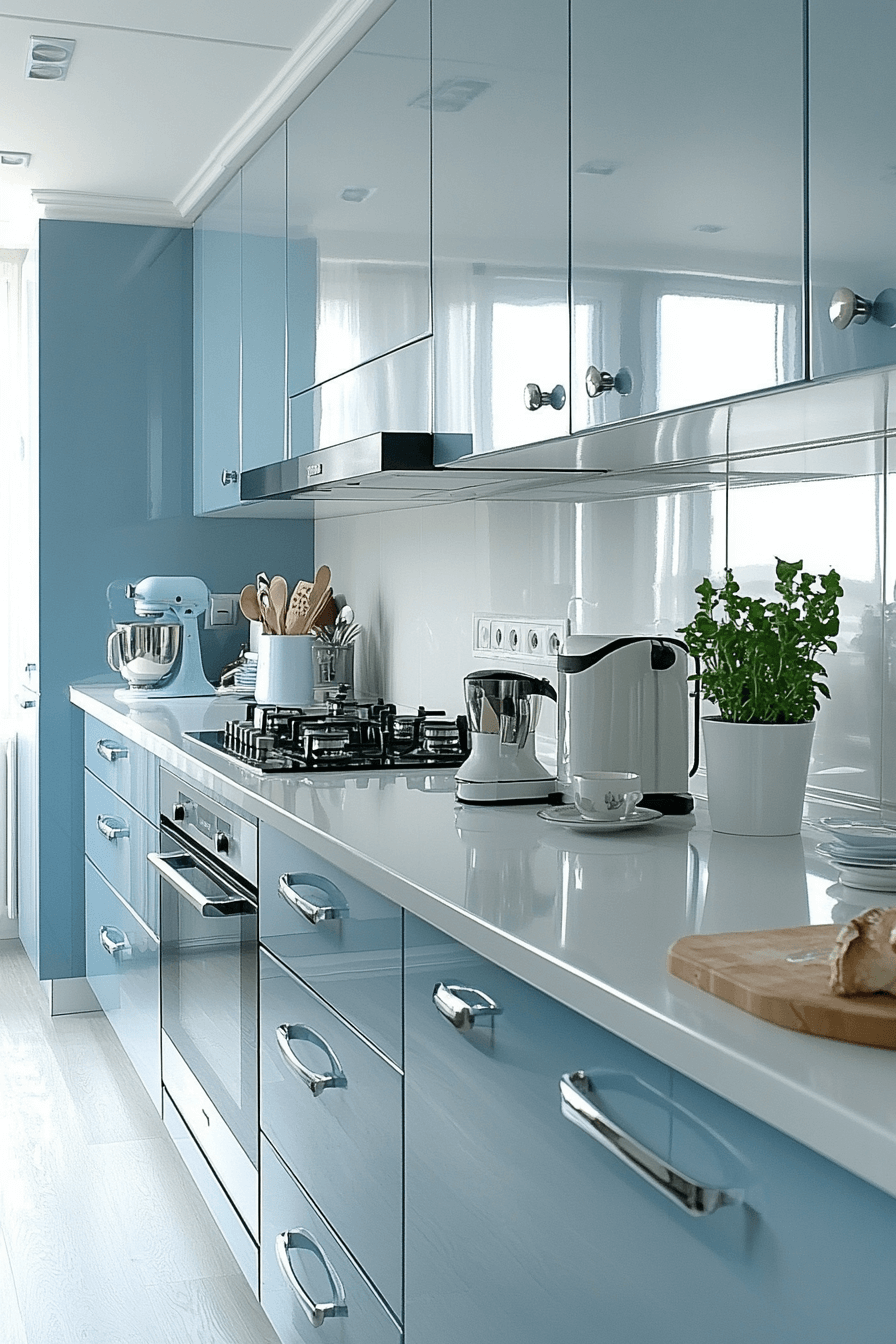 29 High Gloss Kitchen Cabinets That Add Shine and Style Instantly - My Elegant Home