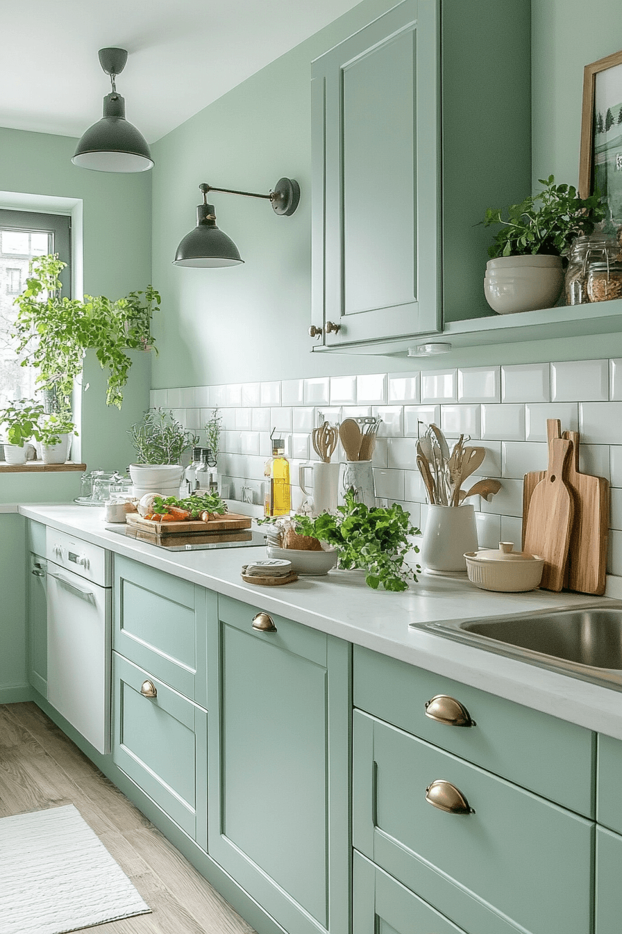 29 Mint Green Kitchen Cabinets That Add a Fresh Pop of Color - My ...