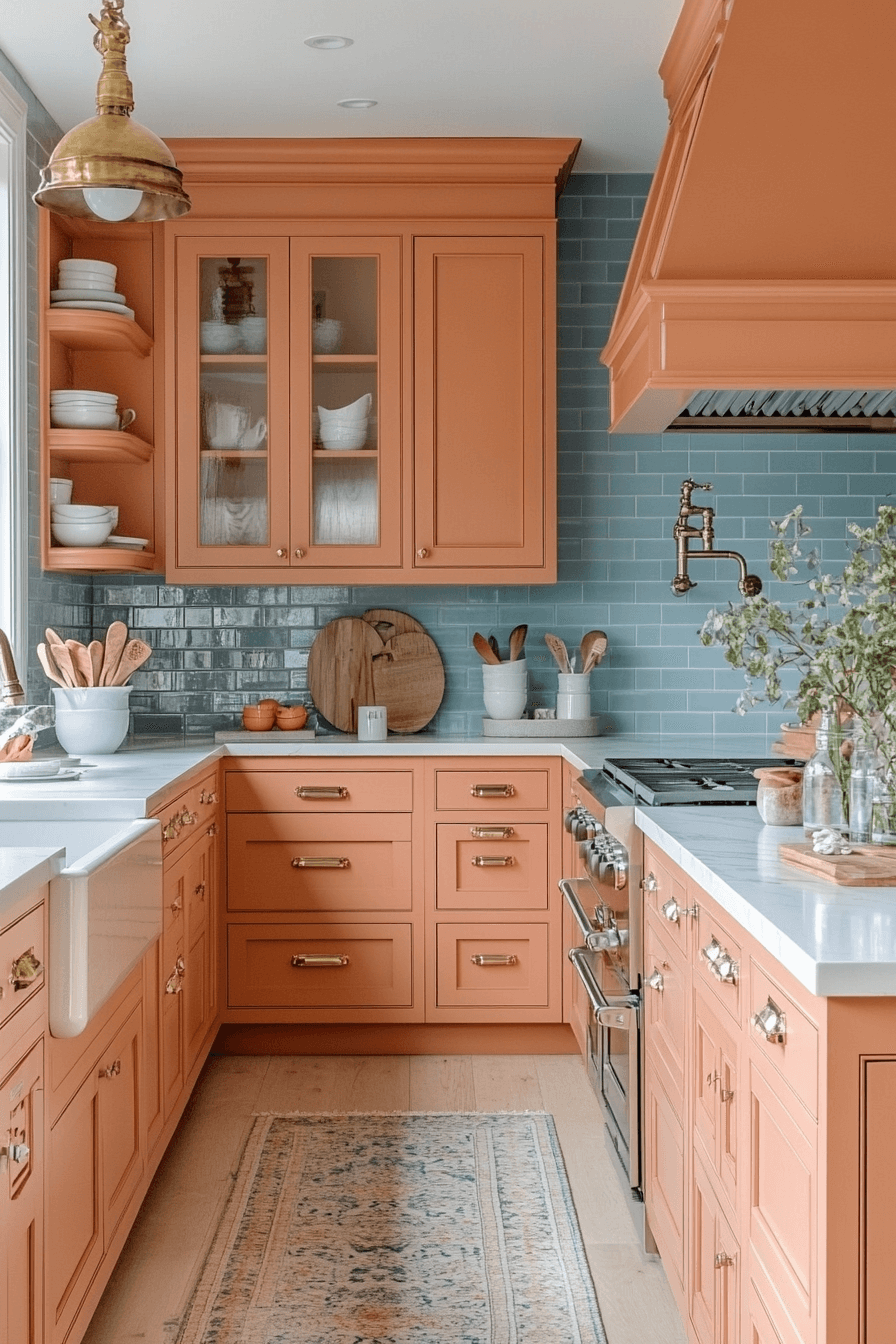 29 Terracotta Kitchen Cabinets to Spice Up Your Cooking Space - My ...