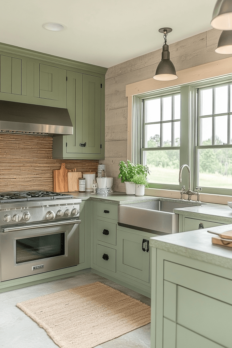 29 Clary Sage Kitchen Cabinets That Offer a Breath of Fresh Air - My Elegant Home