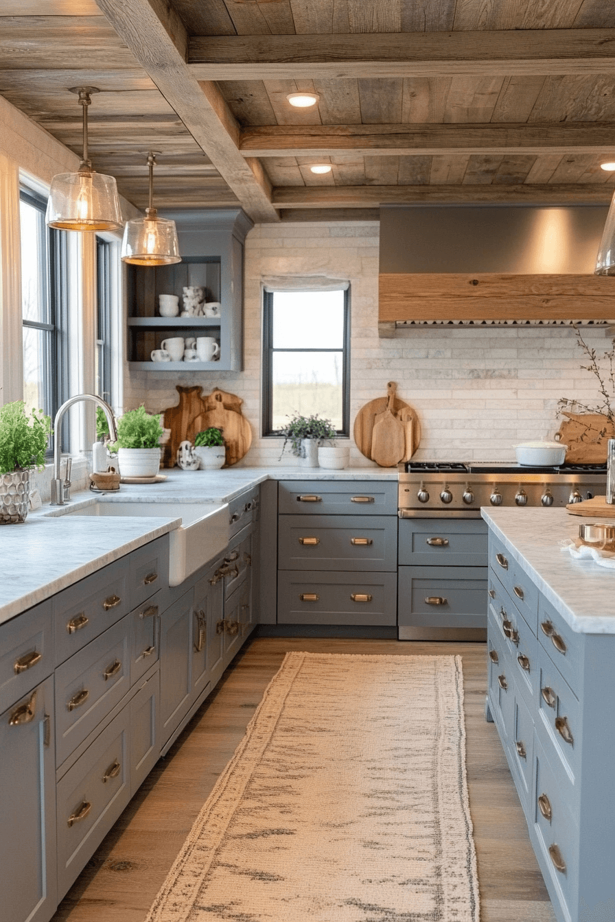 29 Blue Grey Kitchen Cabinets That Offer a Fresh Take on Neutrals - My ...