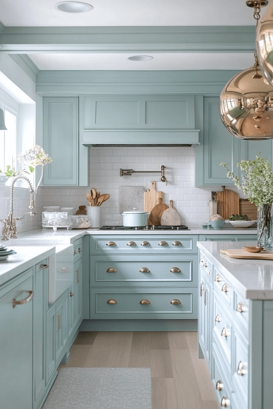 29 Mint Green Kitchen Cabinets That Add a Fresh Pop of Color - My ...