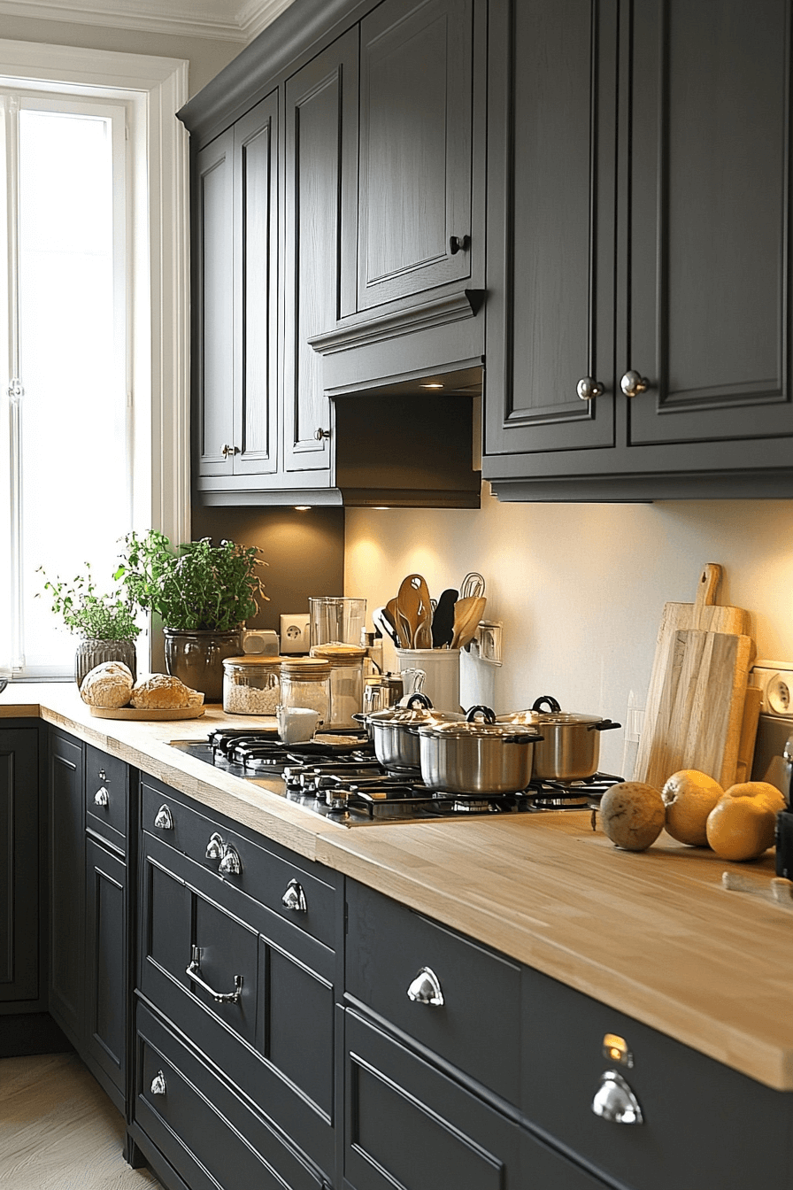 29 Charcoal Gray Kitchen Cabinets That Blend Depth with Elegance - My ...