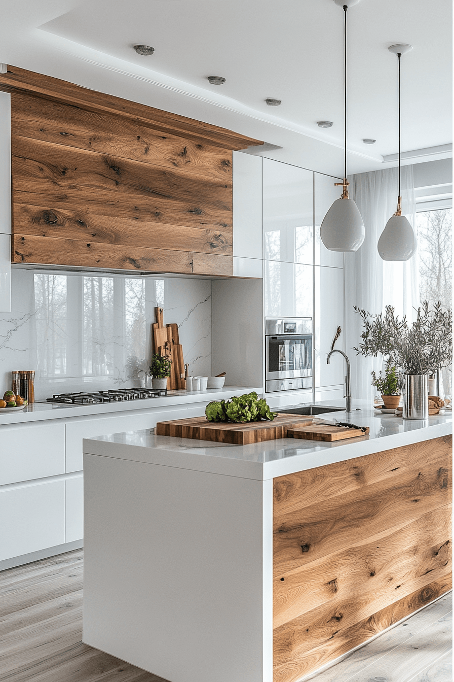 29 White and Wood Kitchen Cabinets to Refresh Without Going Bold - My ...