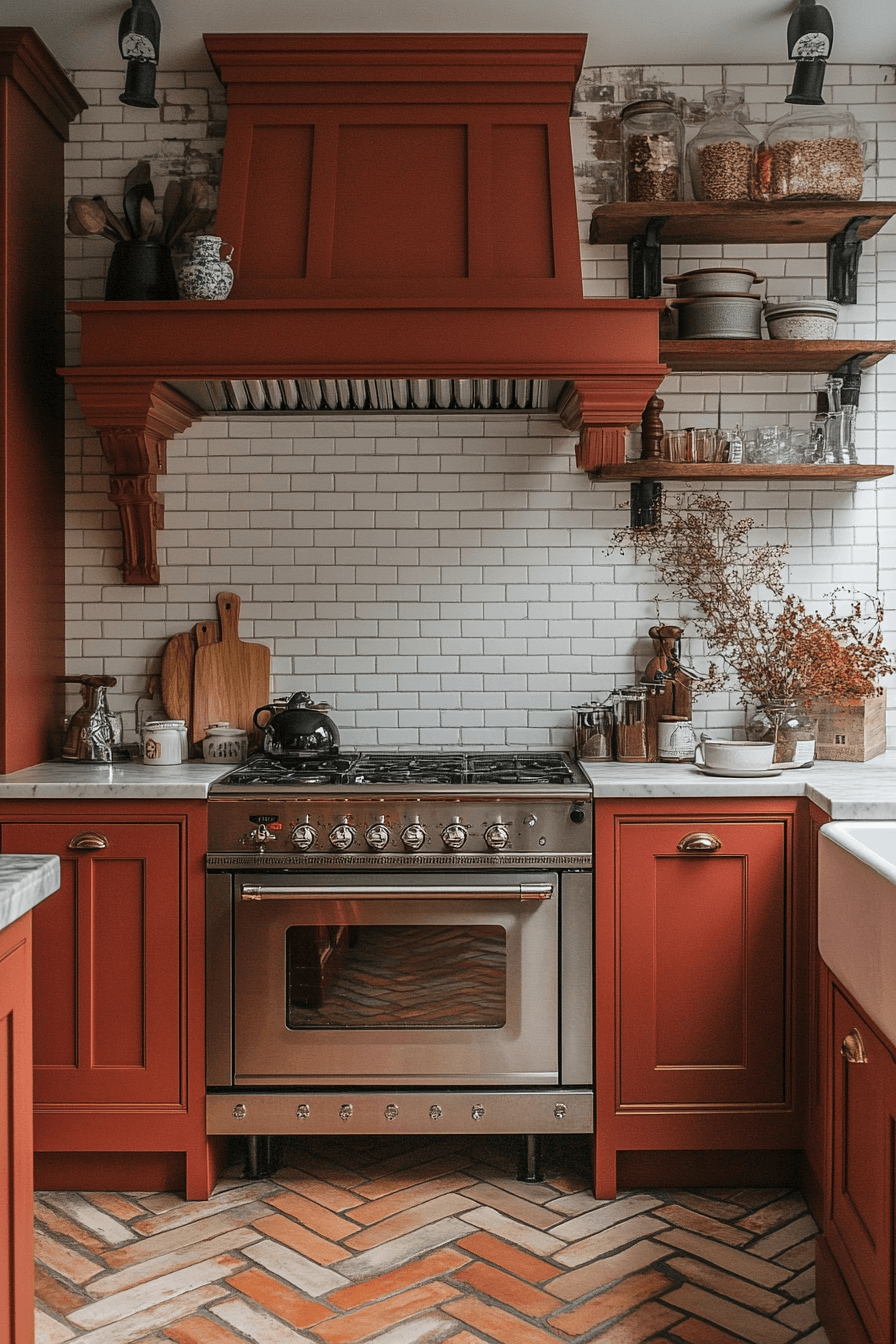 29 Terracotta Kitchen Cabinets to Spice Up Your Cooking Space - My ...